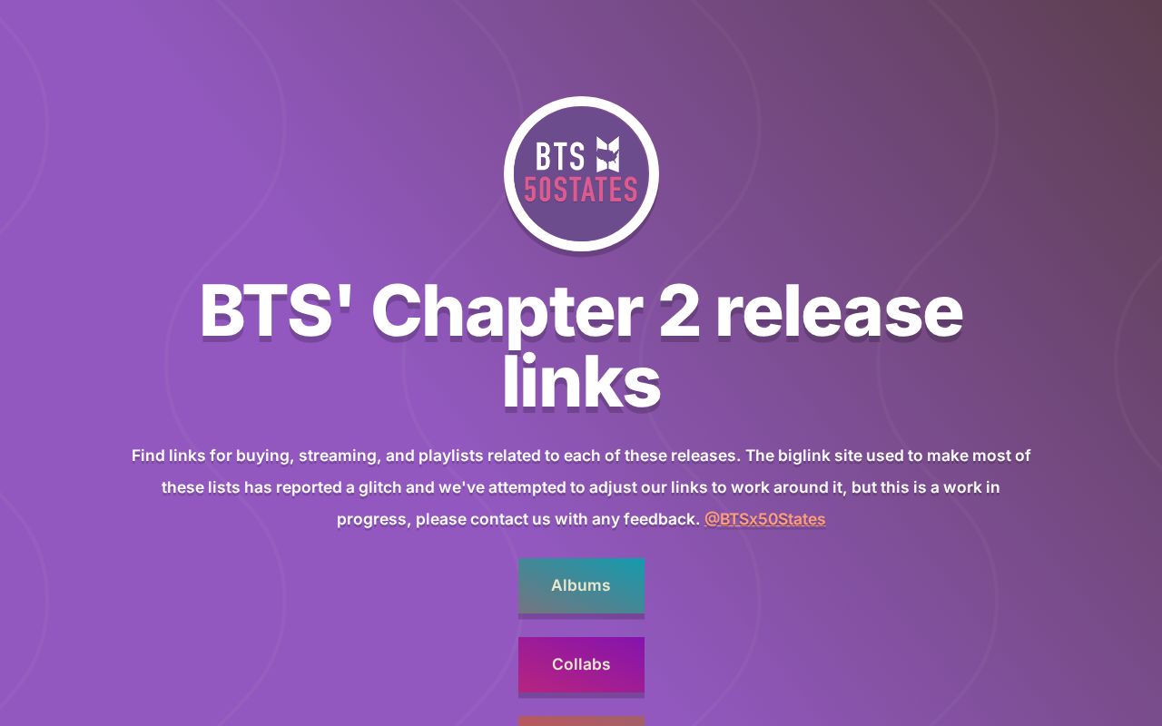 BTS' Chapter 2 release links